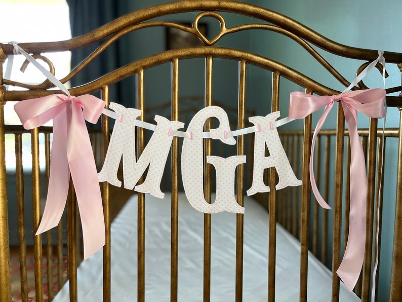 Baby Monogram Banner - Etsy