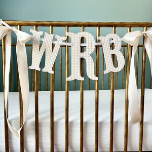 Baby Monogram Banner - Etsy