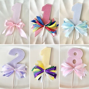 Birthday Number Cake Topper - Etsy