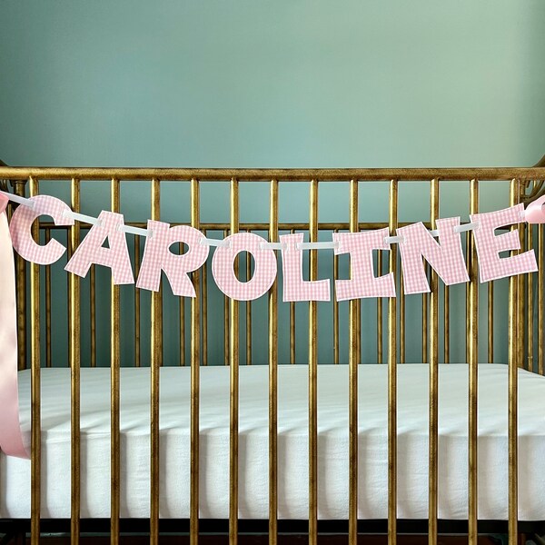 Baby Name Banner - Etsy