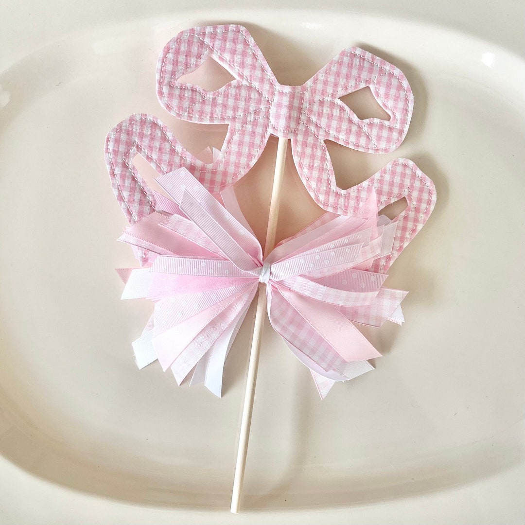 Vintage Bow Cake Topper - Etsy