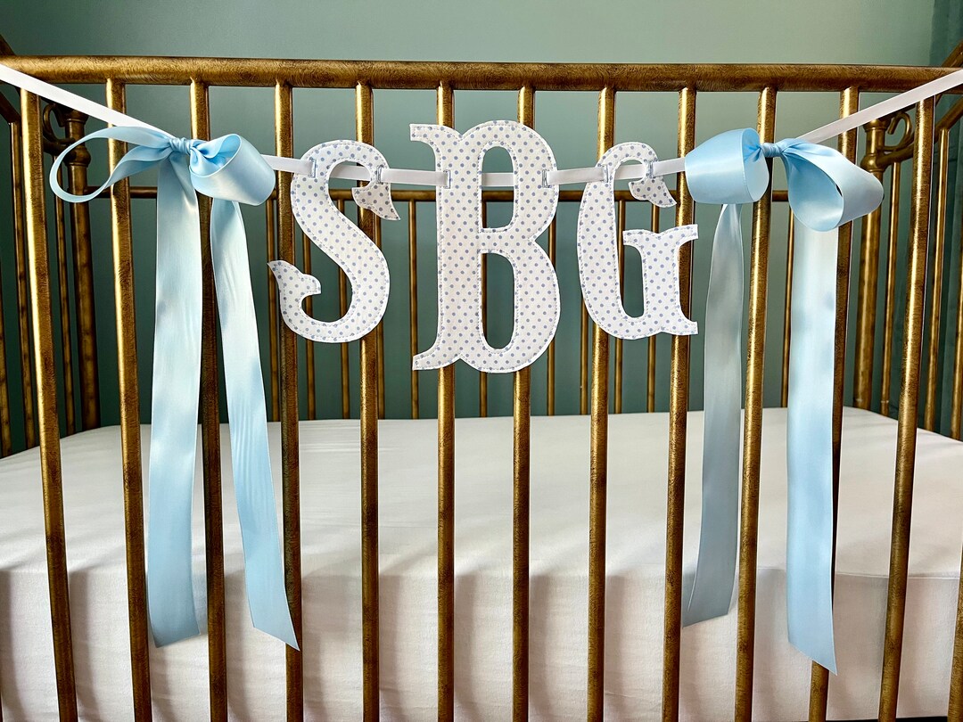 Baby Monogram Banner - Etsy