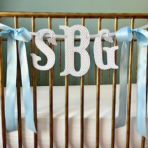 Baby Monogram Banner - Etsy