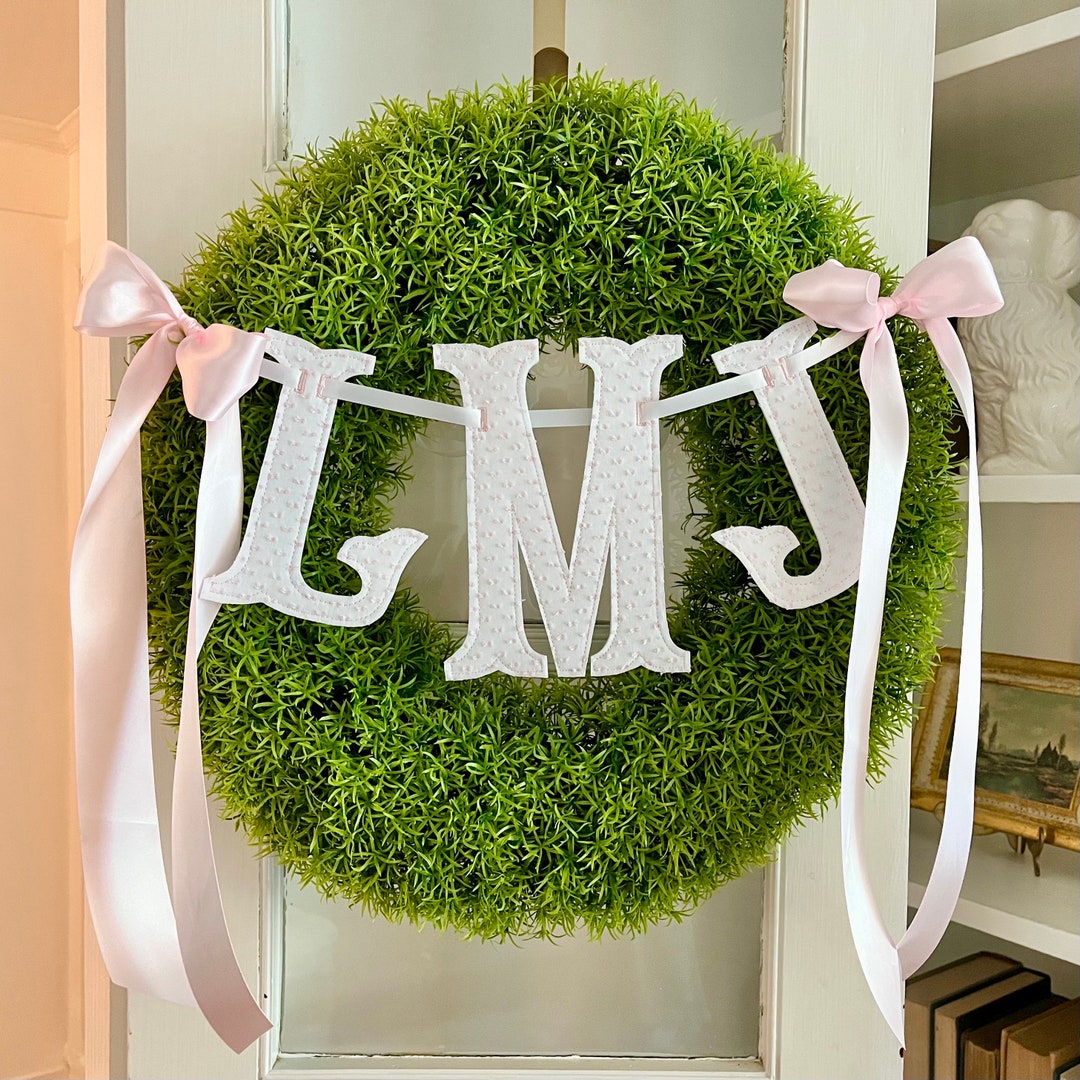Baby Monogram Banner - Etsy