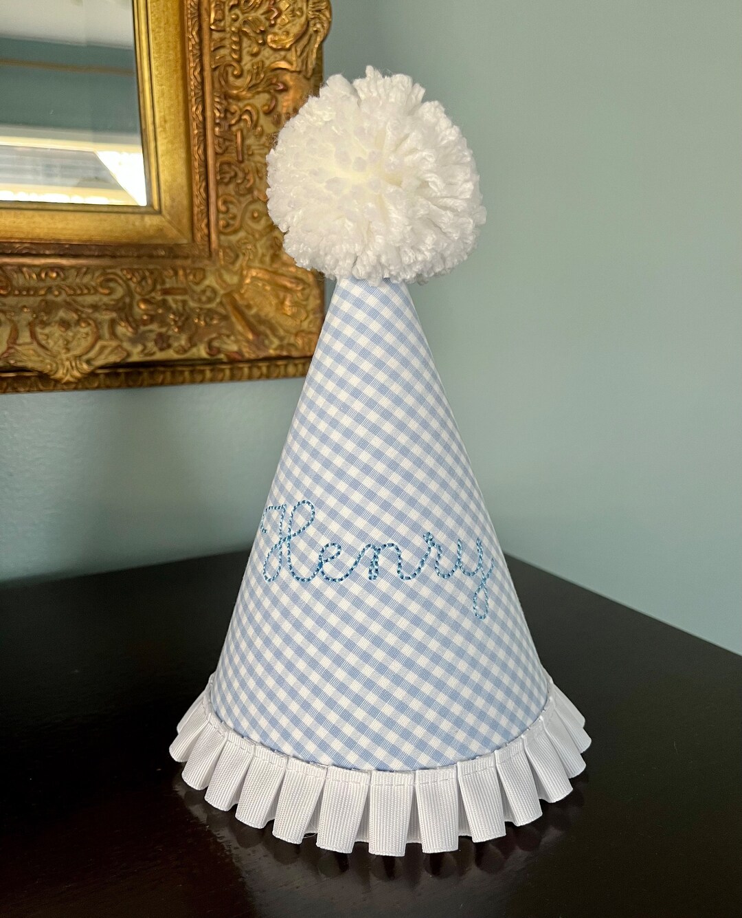 Embroidered Name Birthday Hat - Etsy