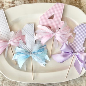 Birthday Number Cake Topper - Etsy
