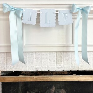 Scalloped Monogram Banner - Etsy