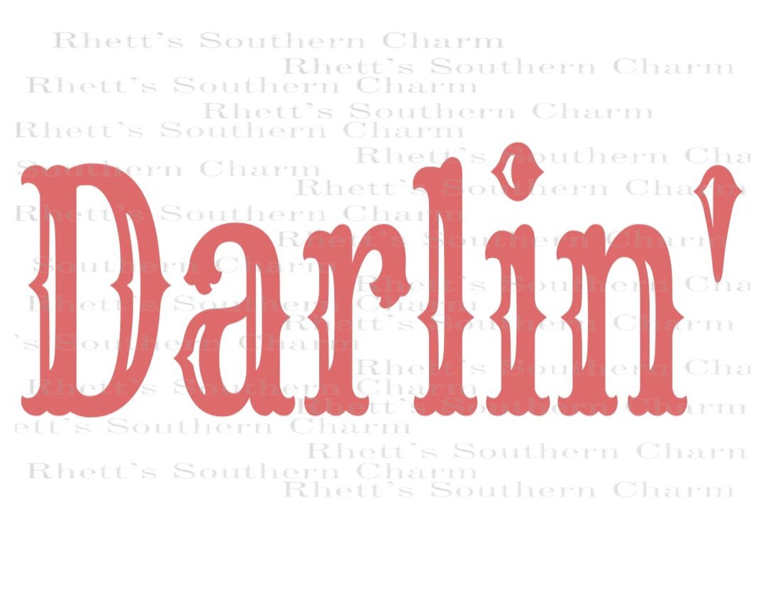 Darlin, Girls, Country, Western, PNG, Digital Design - Etsy