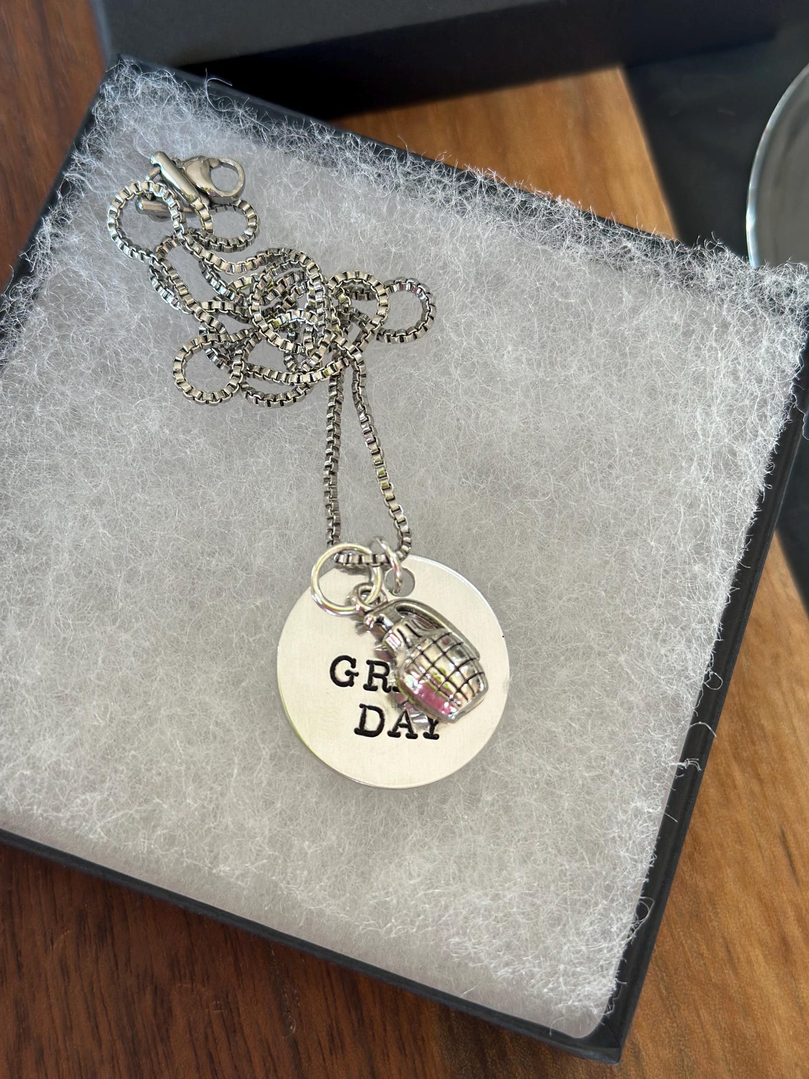 Green Day Hand Stamped Accessories Including Pendant , Necklace ...