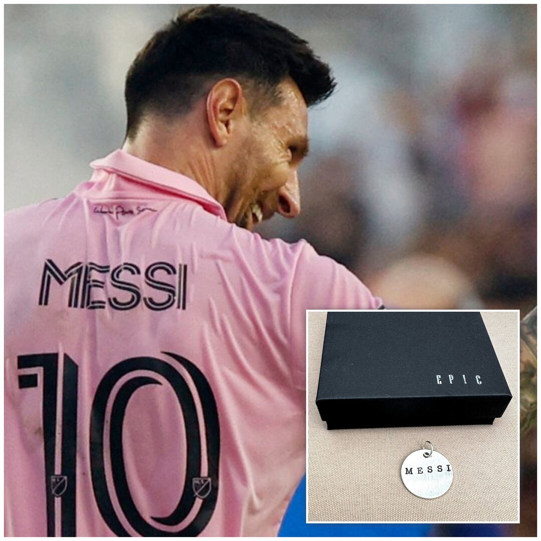Leo Messi Hand Stamped Pendant , Necklace , Keychain Bag Tag - Etsy