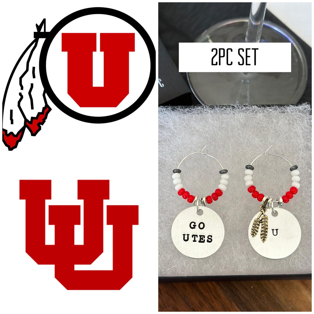 Handmade University of Utah Home Decor Handmade Utah Utes Barware With ...