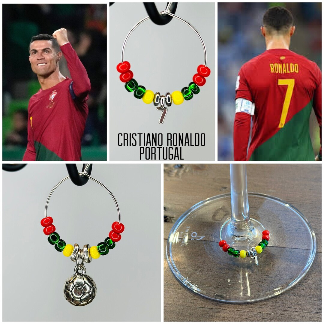 Cristiano Ronaldo Inspired Wine Charms Inspired by GOAT Ronaldo Wine ...
