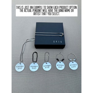Green Day Hand Stamped Accessories Including Pendant , Necklace ...
