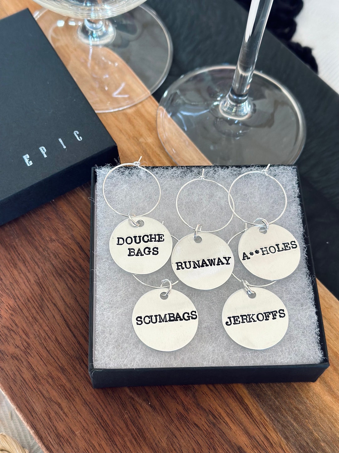 Handmade Kanye Runaway Accesories Handmade Wine Charms for Parties ...