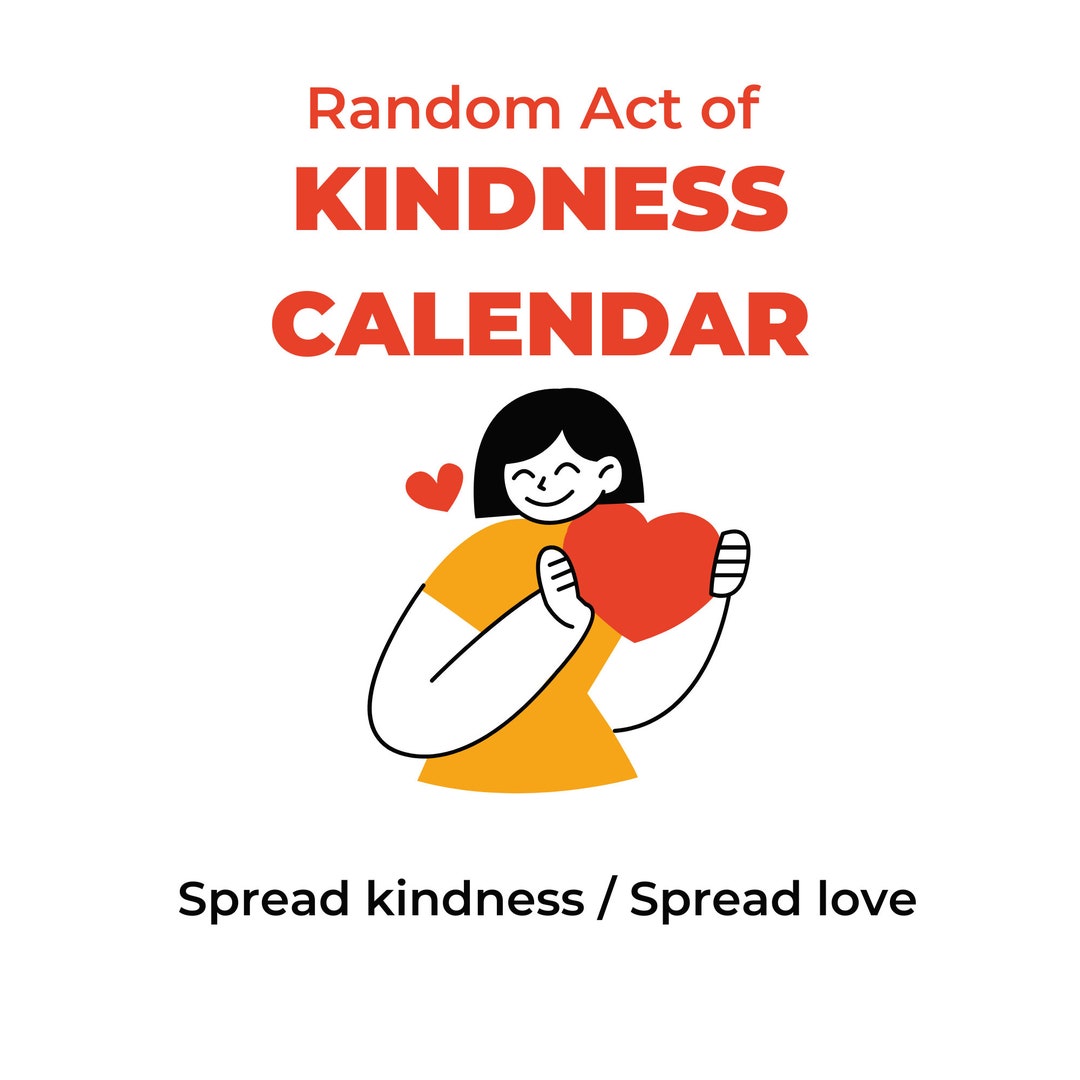 Random Act of Kindness Calendar 2023 Digital Planner 2023 - Etsy