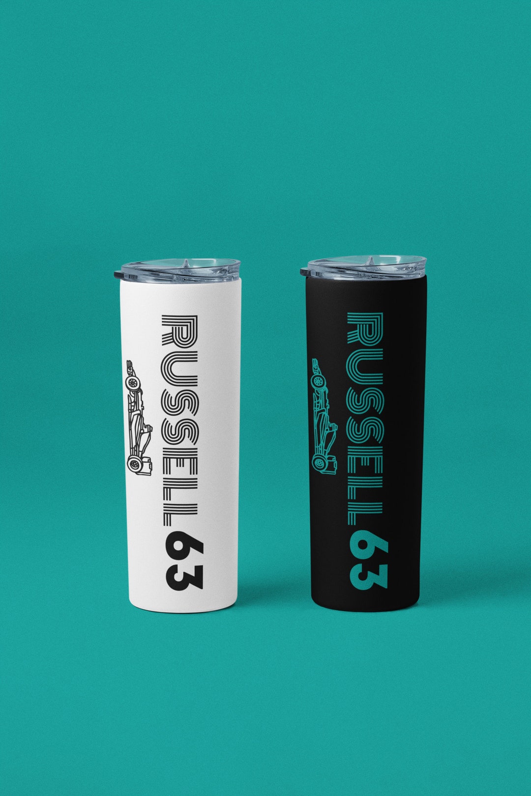 George Russell Tumbler Formula 1 Tumbler Mercedes F1 Gift Tumbler ...