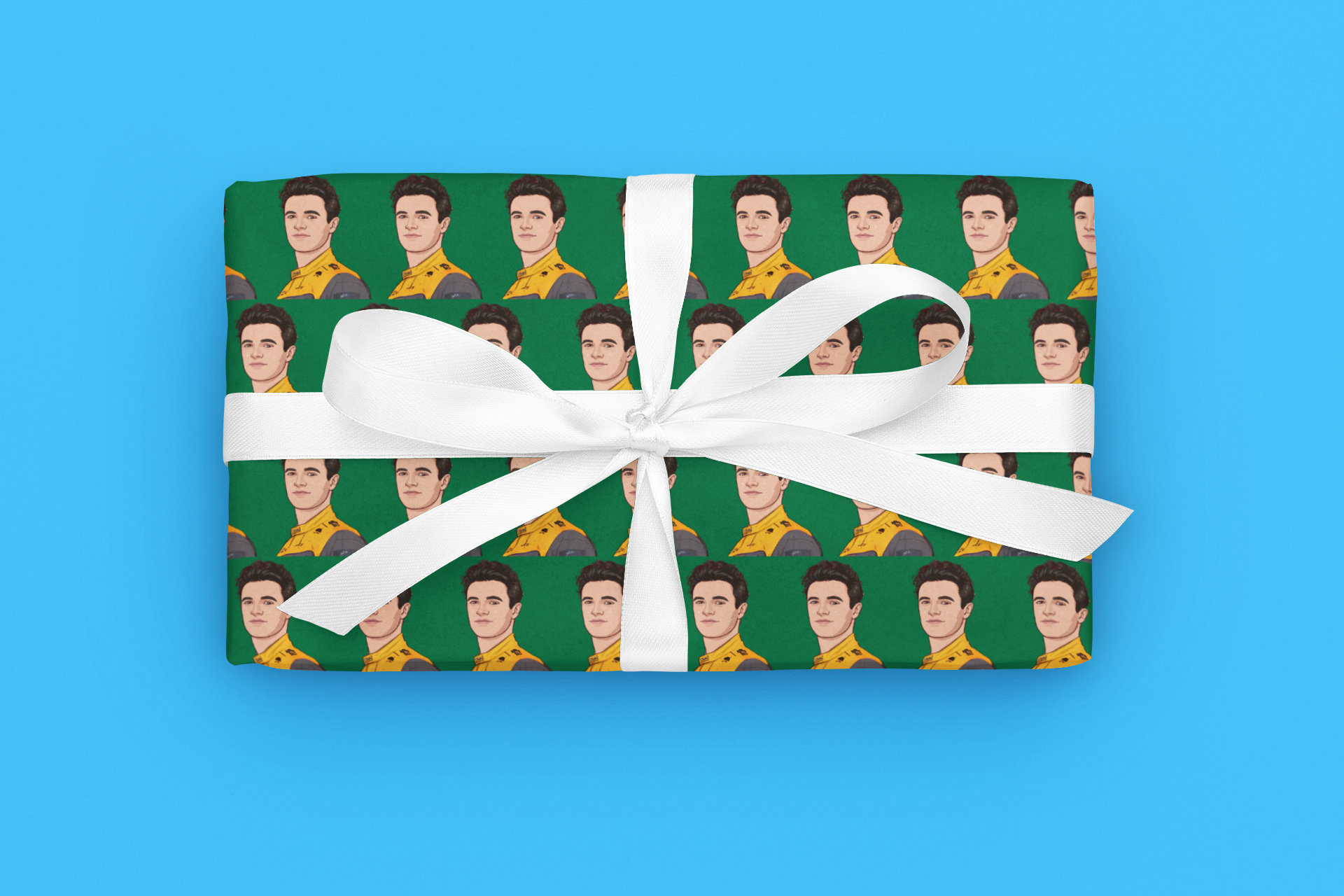 Lando Norris Christmas Wrapping Paper F1 Gift Paper Mclaren F1 ...