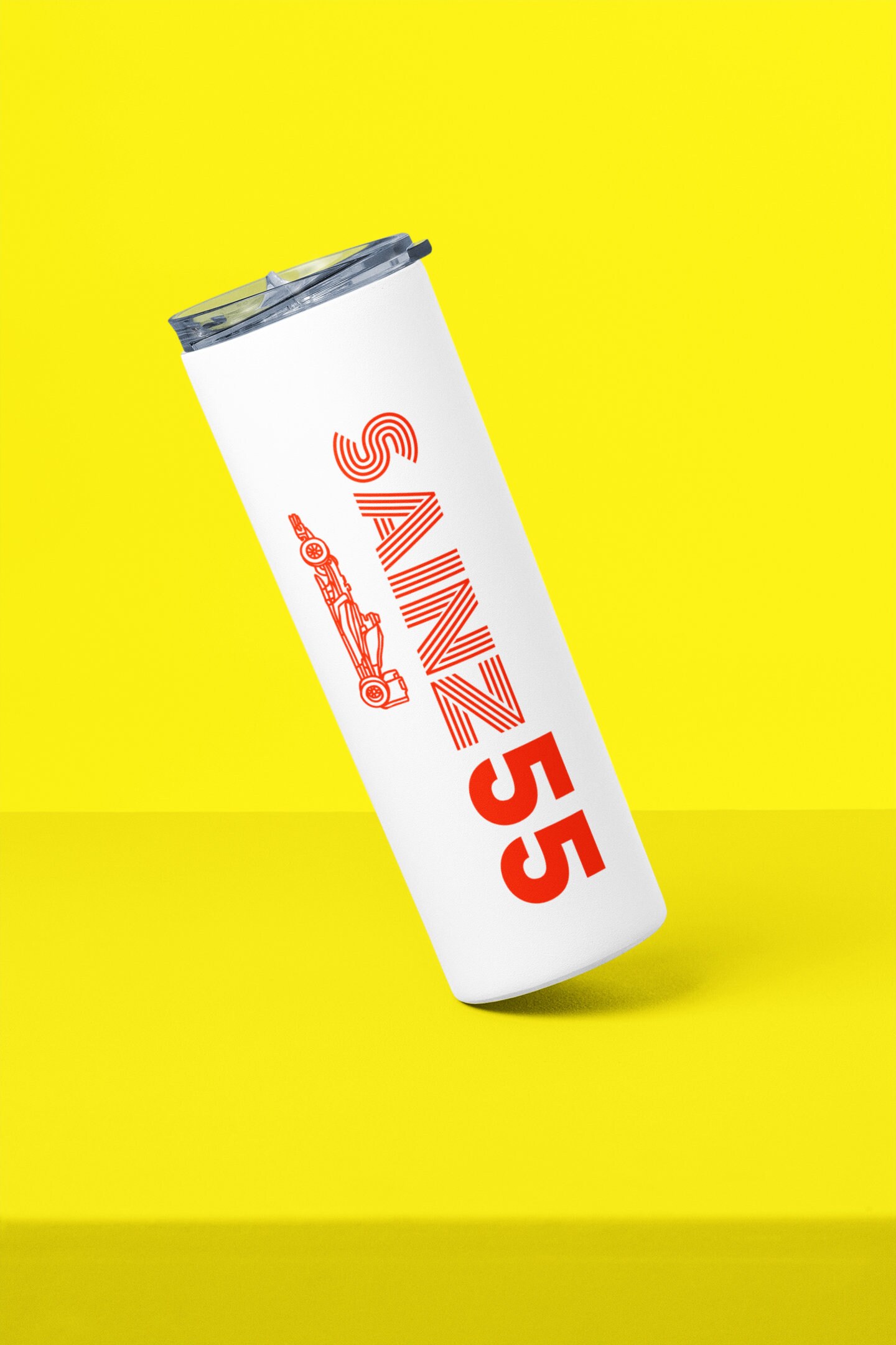 Carlos Sainz Tumbler With Straw Ferrari F1 Gift Water Bottle Carlos ...