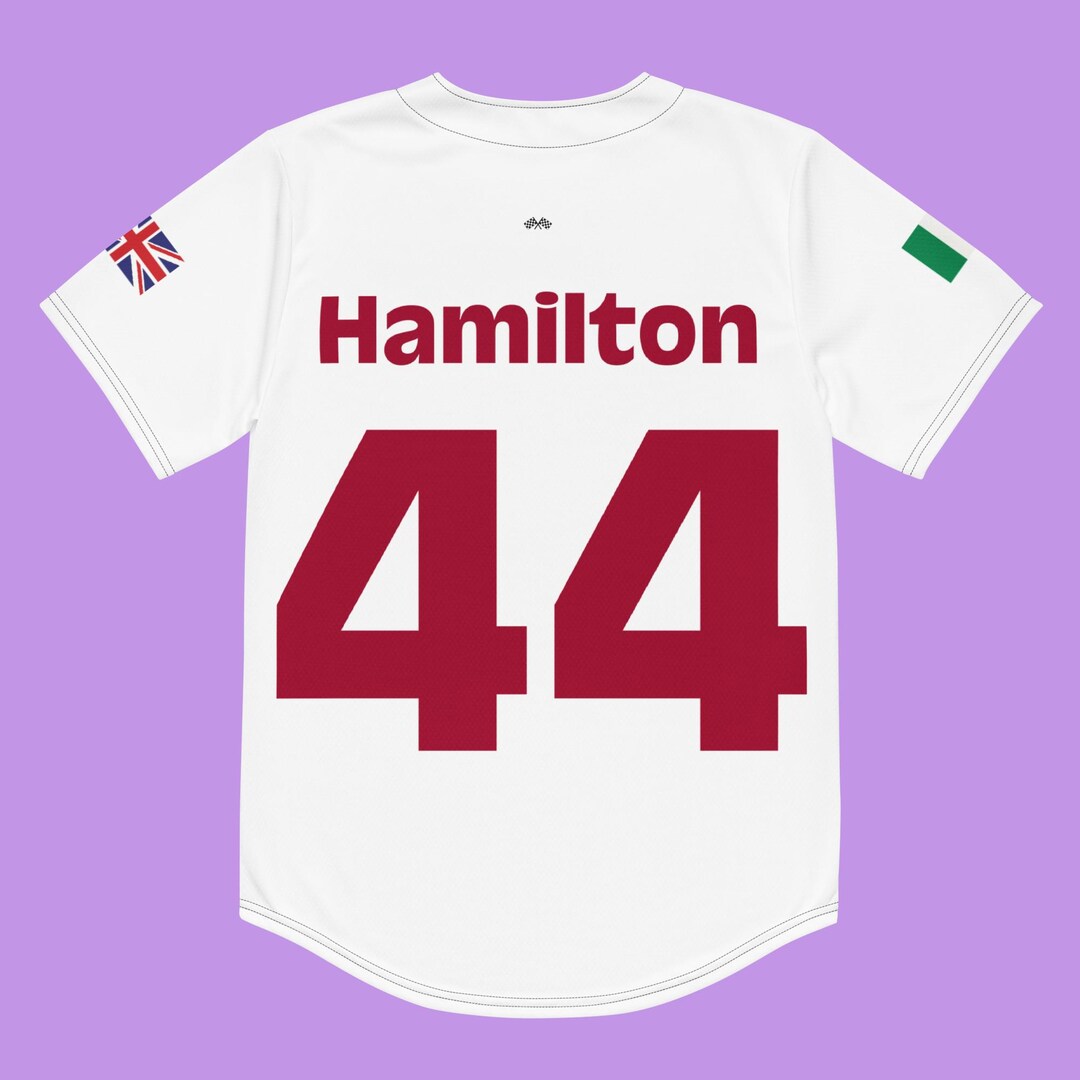 Lewis Hamilton Jersey Formula1 Shirt Hamilton F1 Shirt Baseball Jersey ...