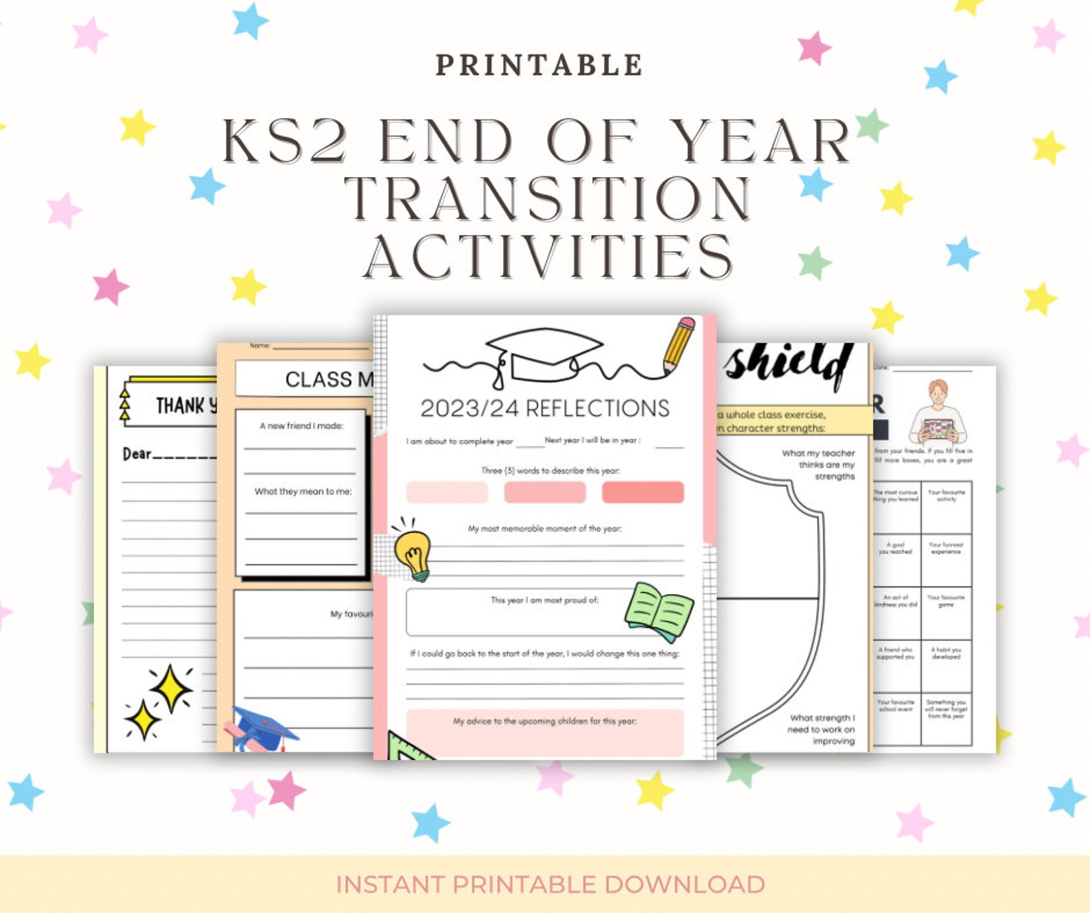 KS2 End of Year Transition Activity Pack - Etsy