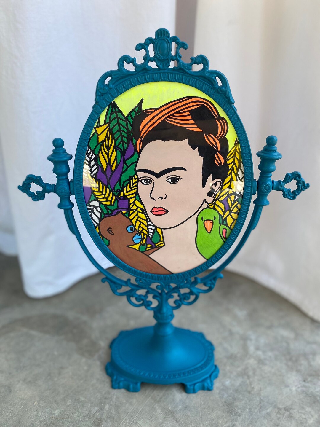 Frida Kahlo Upcycled Frame - Etsy