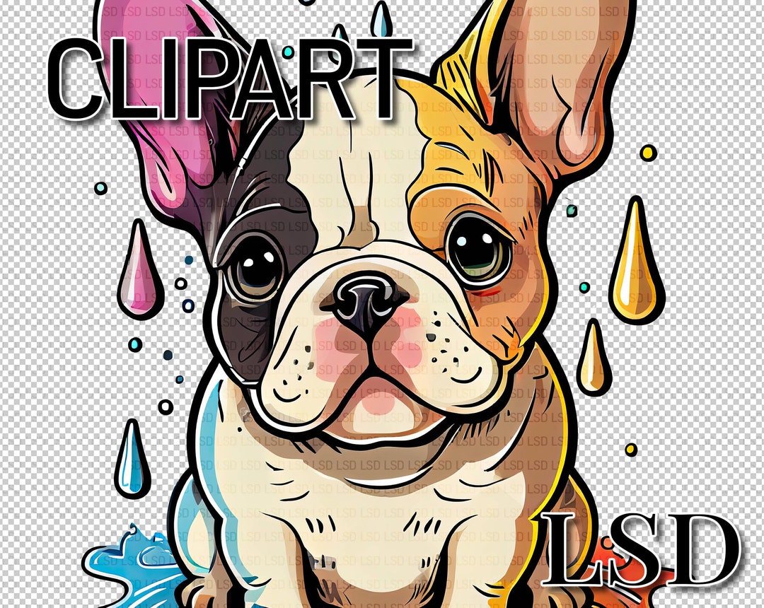 24 French Bulldog Clip Art Bundle Frenchie Clip Art Images - Etsy