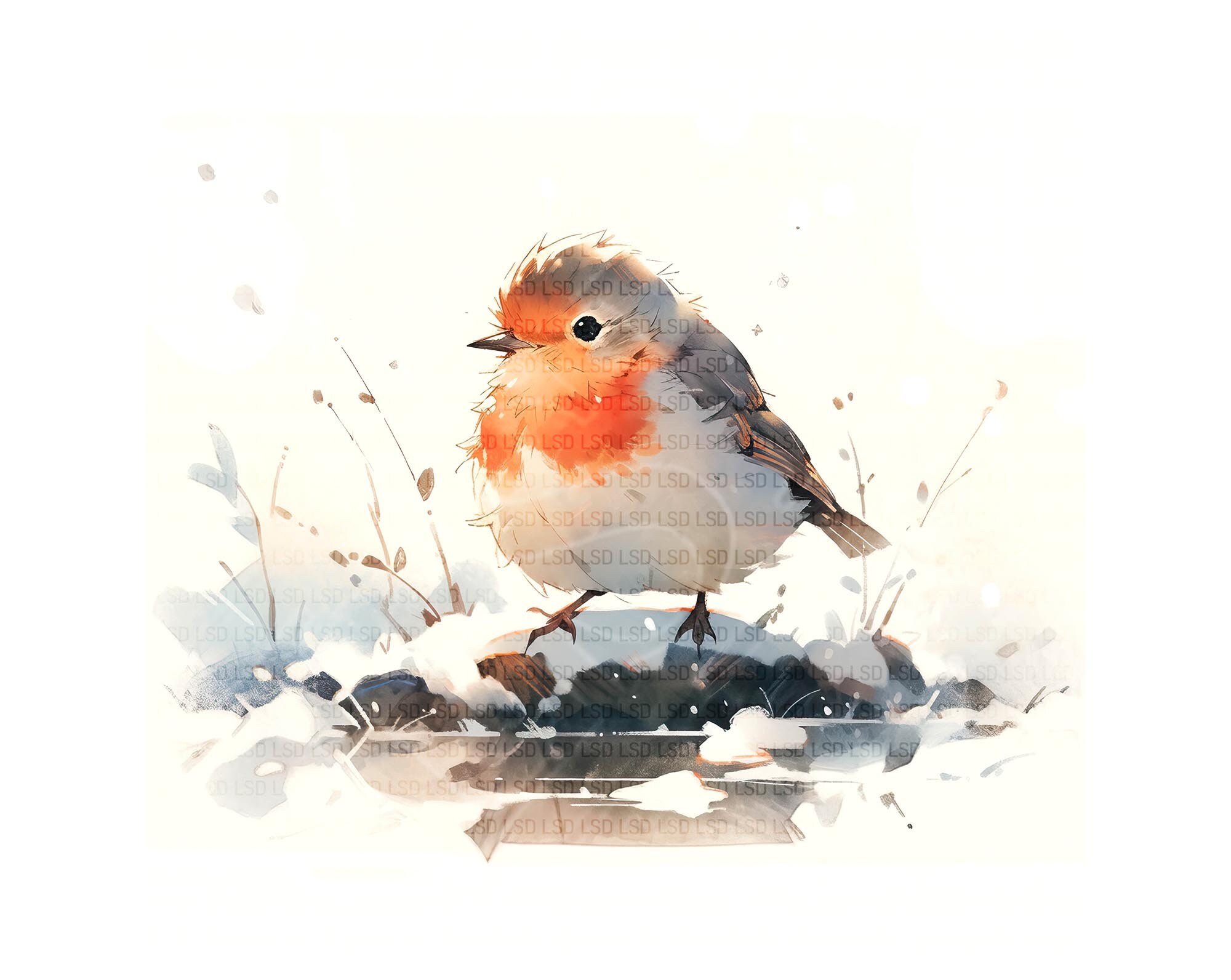 20 Winter Red Robin Clipart Images, Festive Christmas Robin Pack ...