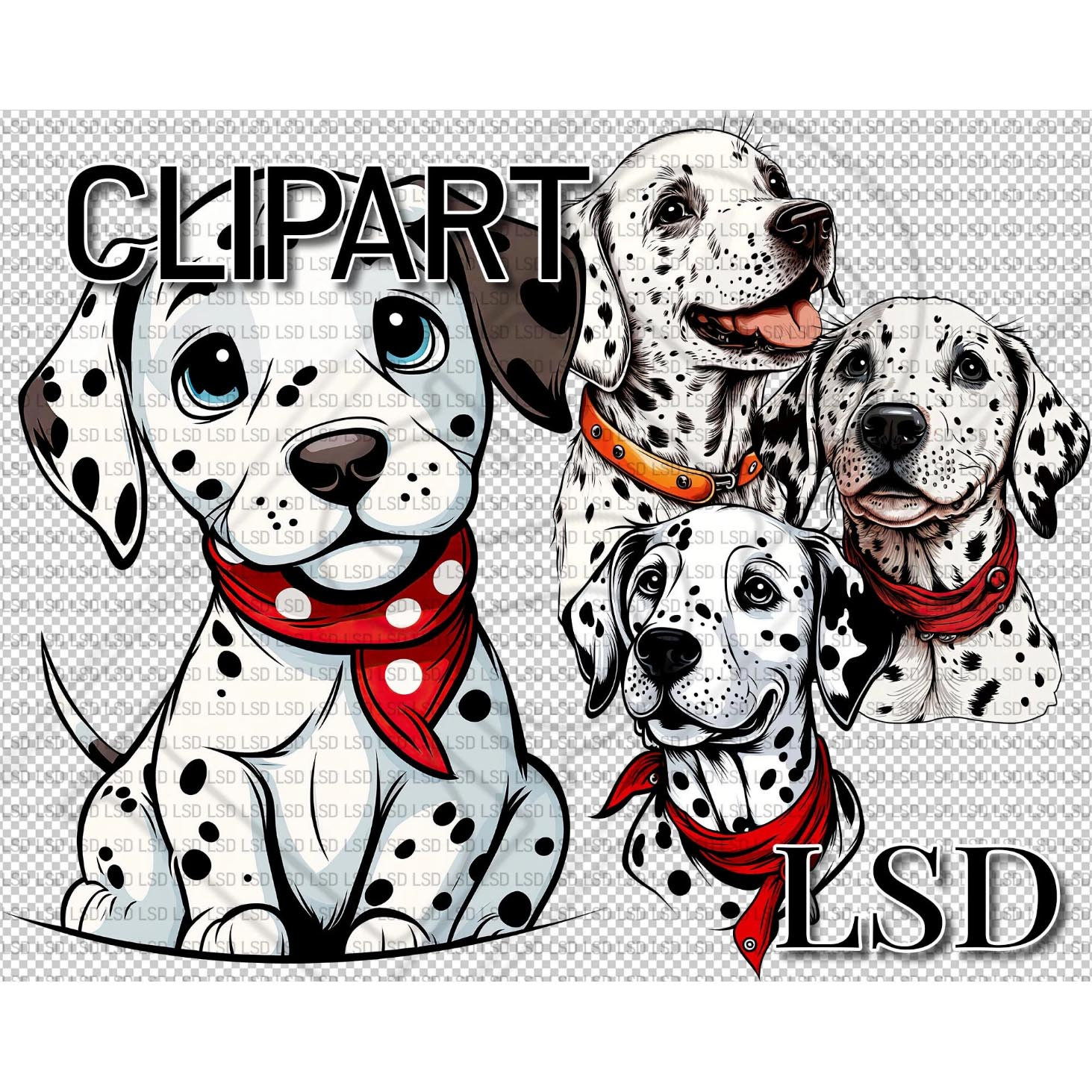 Dalmatian Dog Clip Art