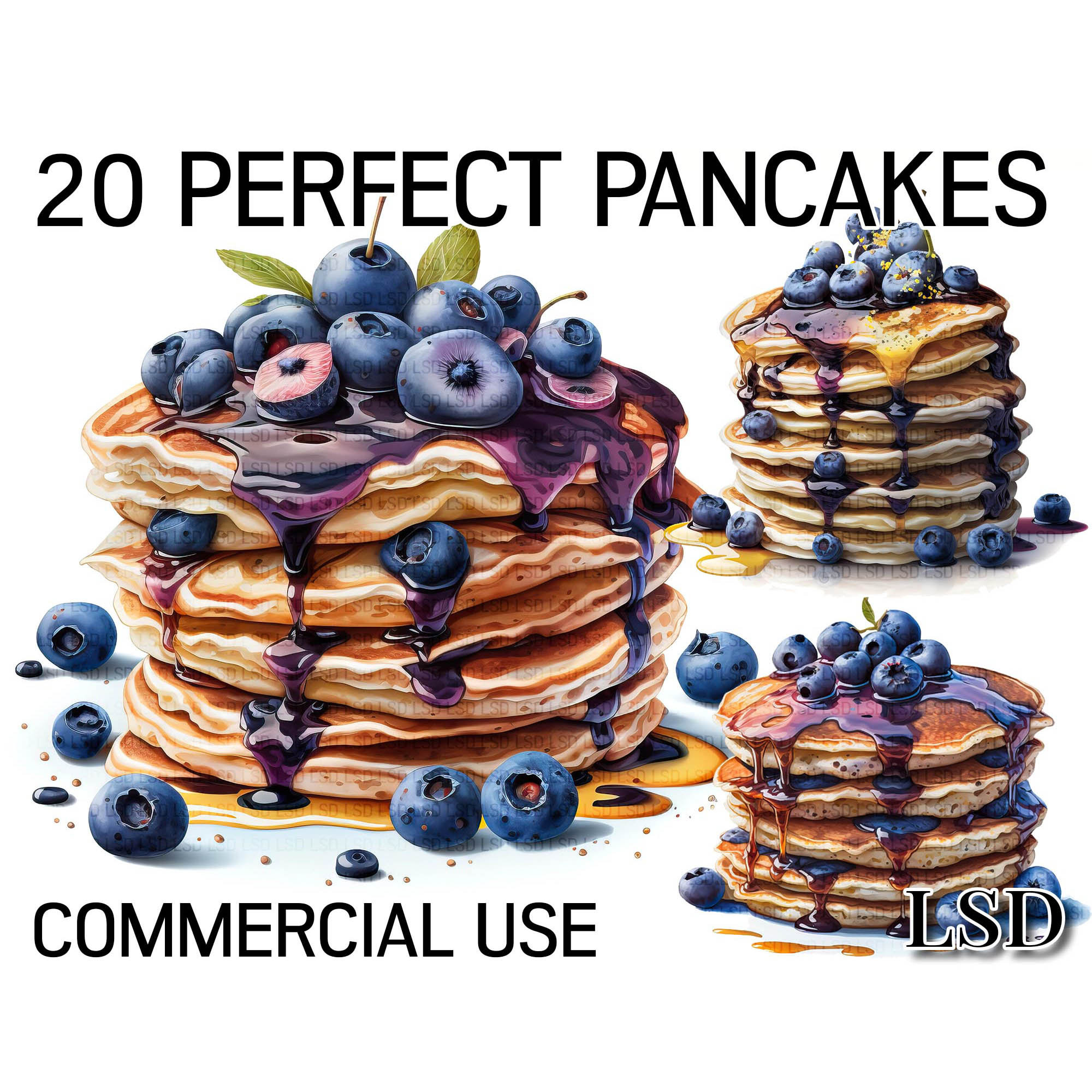 Pancakes Clip Art