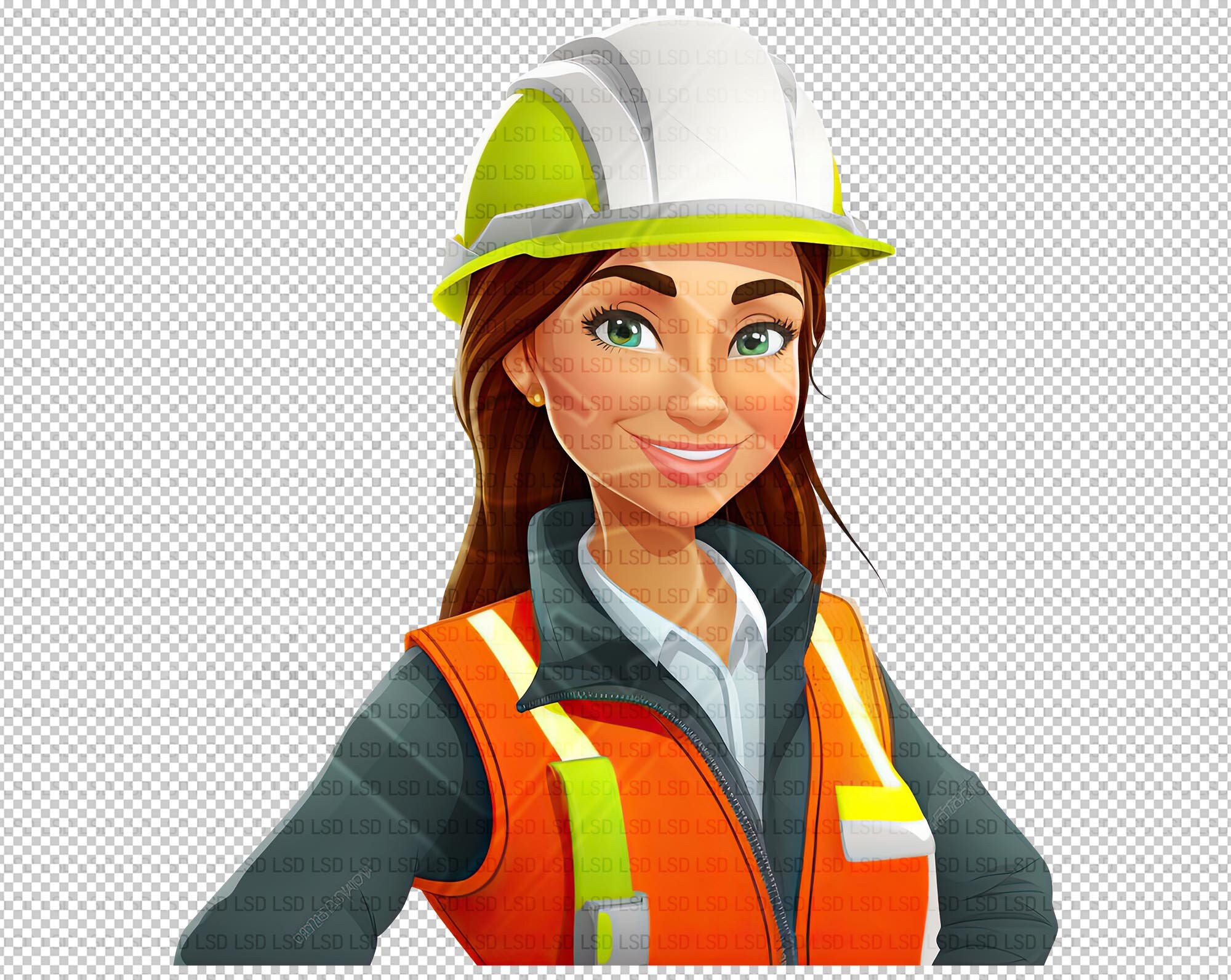 Female Engineer Clipart