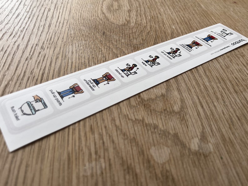 Toileting Routine Visual Schedule - Etsy