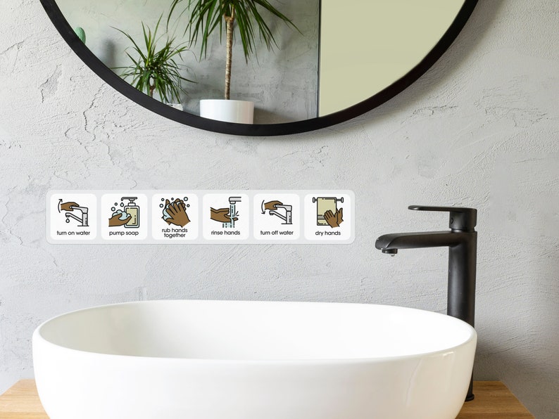 Hand Washing Routine Visual Schedule - Etsy