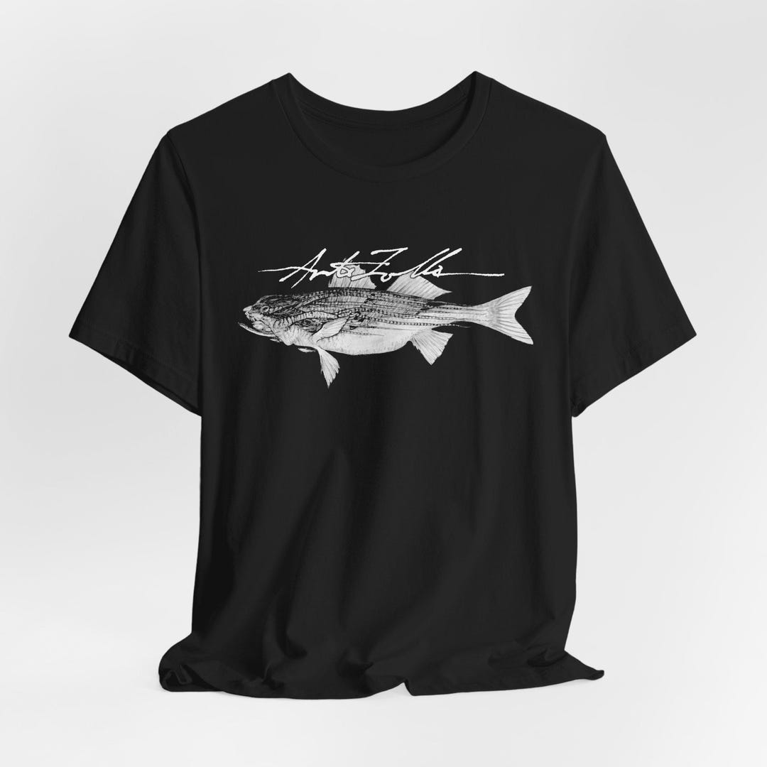 Striped Bass Mermaid T-shirt, Striper Fishing Shirt, Coastal Nautical ...