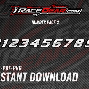 Race Car Racing Team Numbers Automobile Motorcycle Kart Dirt Track Sim ...