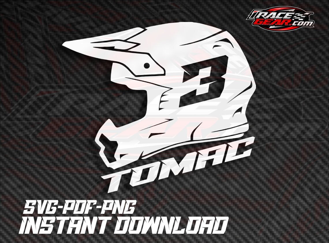 Eli Tomac 3 Helmet Monster Energy Yamaha Racing Supercross Motocross ...