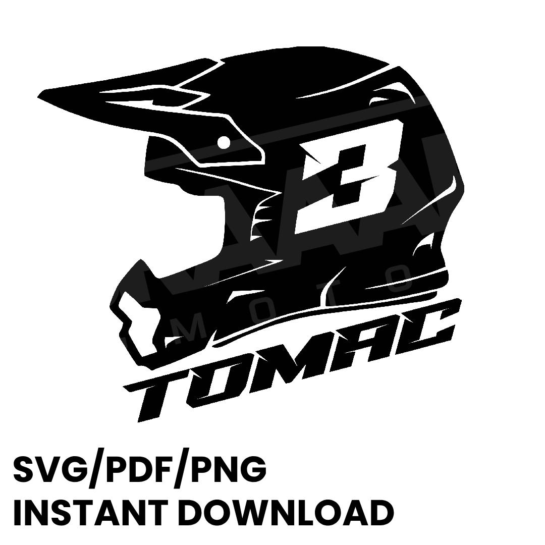 Eli Tomac 3 Helmet Monster Energy Yamaha Racing Supercross Motocross ...