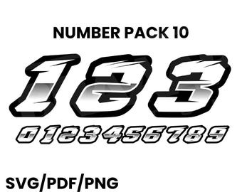 Race Car Racing Team Numbers Automobile Motorcycle Kart Dirt Track Sim ...