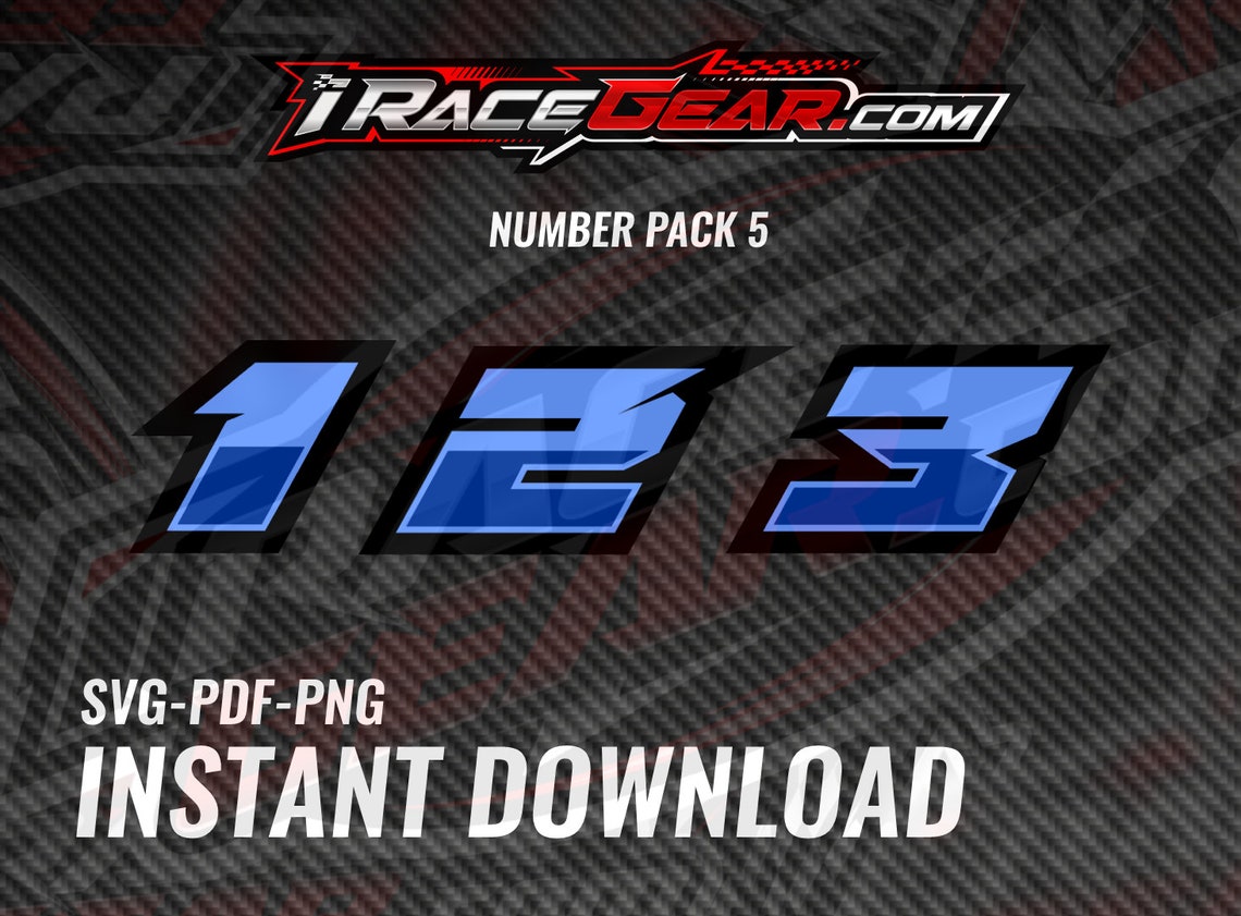 Race Car Racing Team Numbers Automobile Motorcycle Kart Dirt Track Sim ...