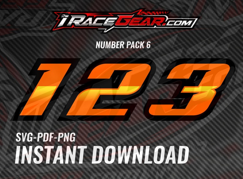 Race Car Racing Team Numbers Automobile Motorcycle Kart Dirt Track Sim ...