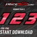 Race Car Racing Team Numbers Set Automobile Motorcycle Kart Dirt Track ...