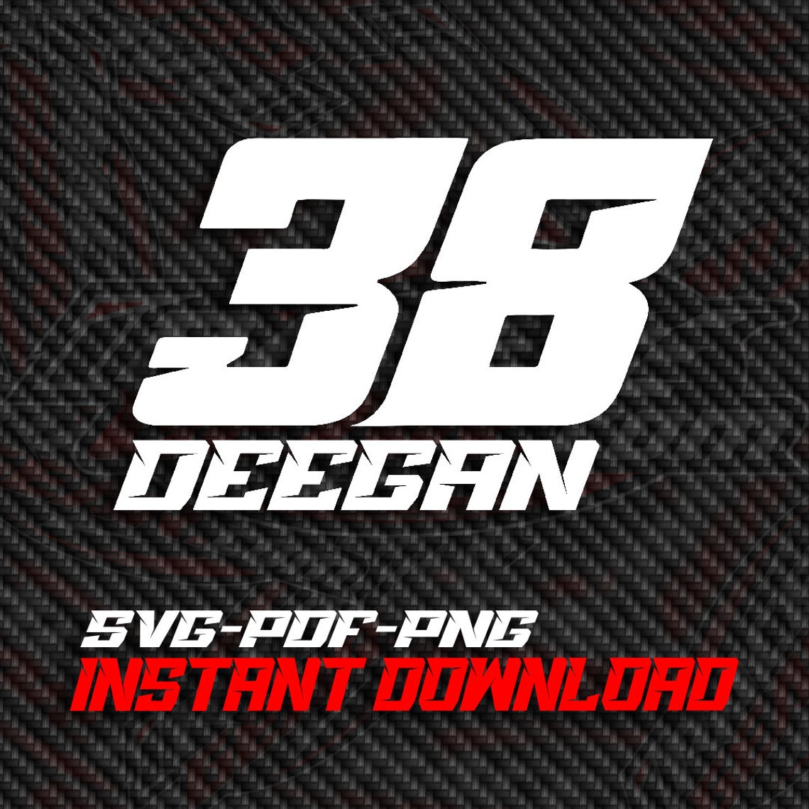 Haiden Deegan 38 Number Yamaha Star Racing Supercross Motocross Vector ...