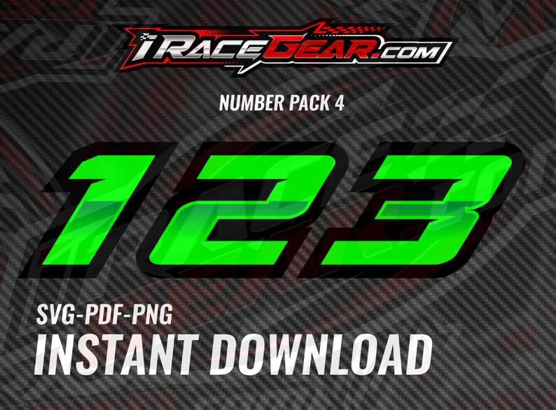 Race Car Racing Team Numbers Automobile Motorcycle Kart Dirt Track Sim ...