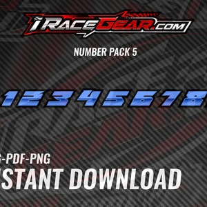 Race Car Racing Team Numbers Automobile Motorcycle Kart Dirt Track Sim ...