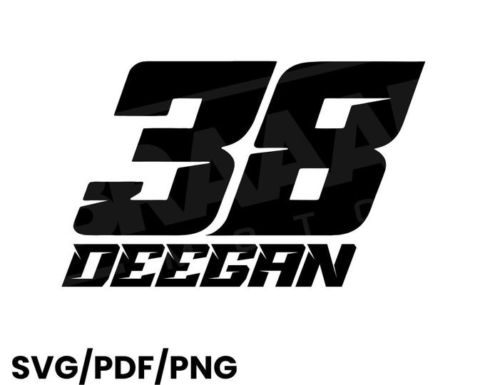 Haiden Deegan 38 Number Yamaha Star Racing Supercross Motocross Vector ...
