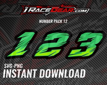 Race Car Racing Team Numbers Automobile Motorcycle Kart Dirt Track Sim ...