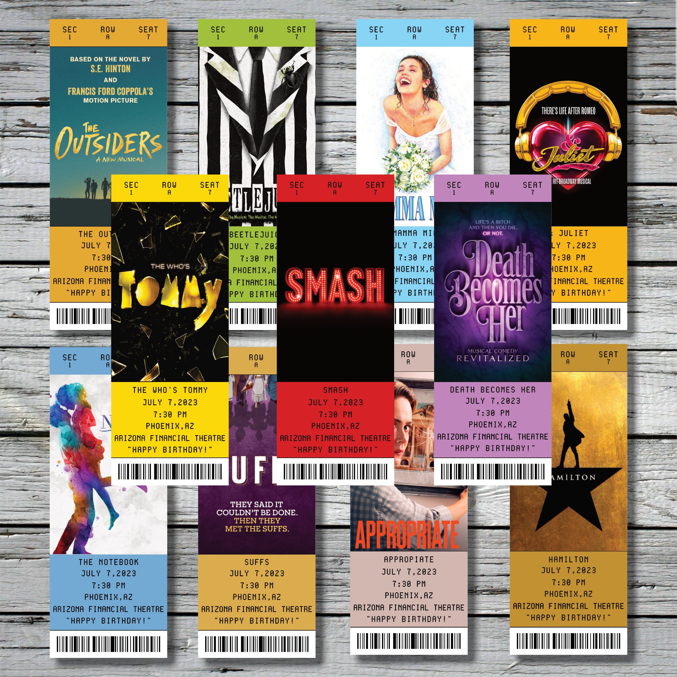 Digital Personalized Ticket, Souvenir Ticket, Memorabilia, Surprise ...
