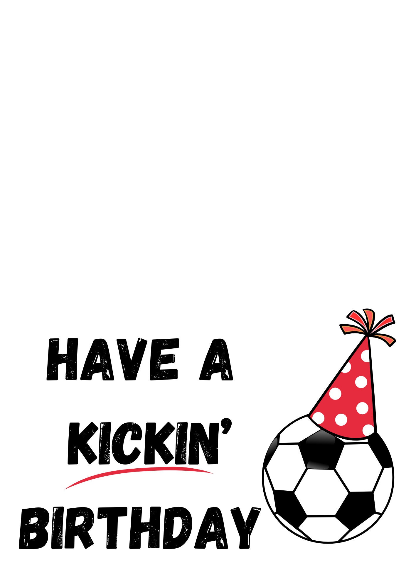 Soccer Birthday Card - Printable, Download - Etsy