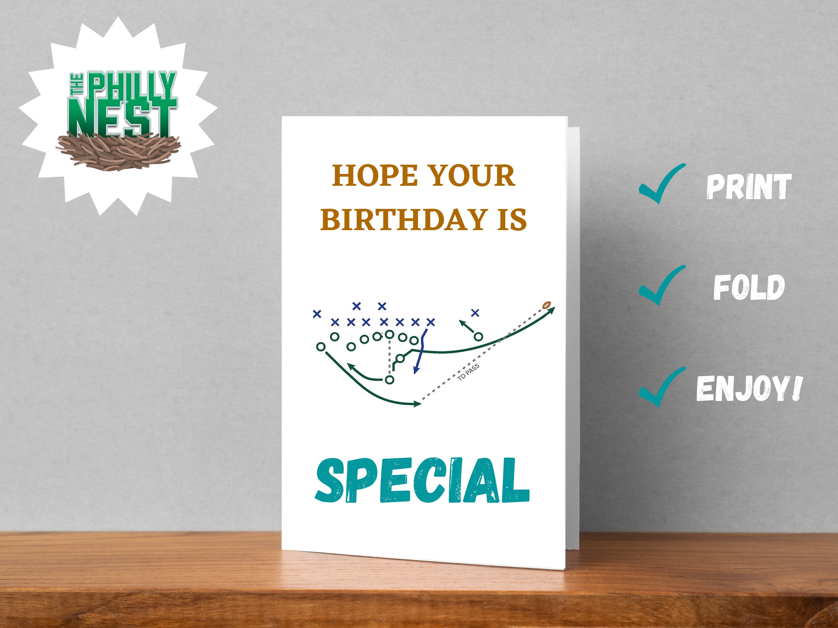 A Philly Special Birthday - Printable Card - Etsy