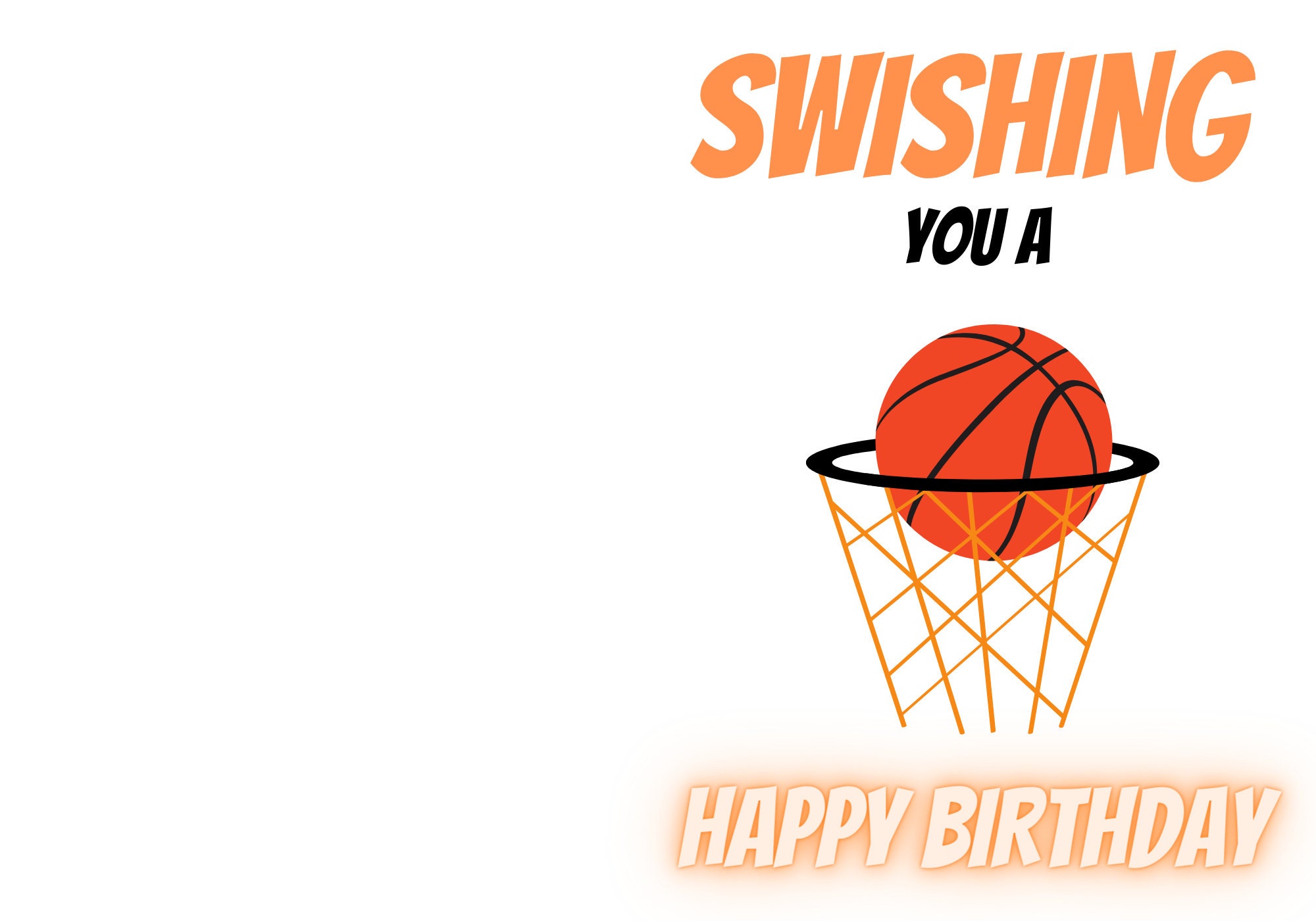 Basketball Birthday Card - Printable, Download - Etsy