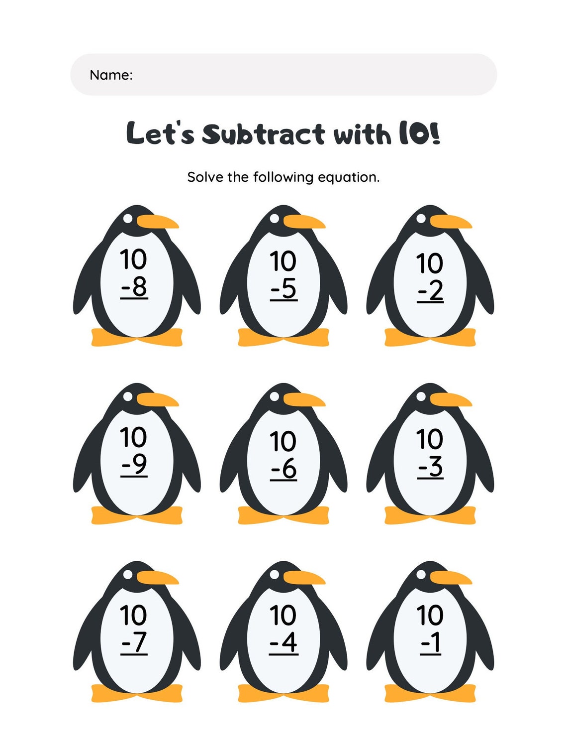 Printable Math and Tracing Worksheet for Grade School 1st-3rd Students ...